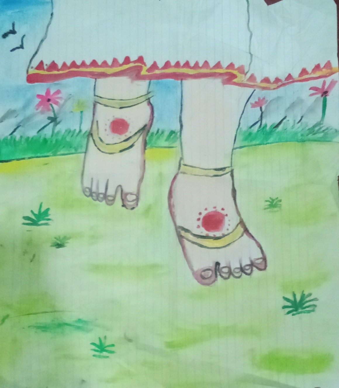 Mahalaya special drawing created by