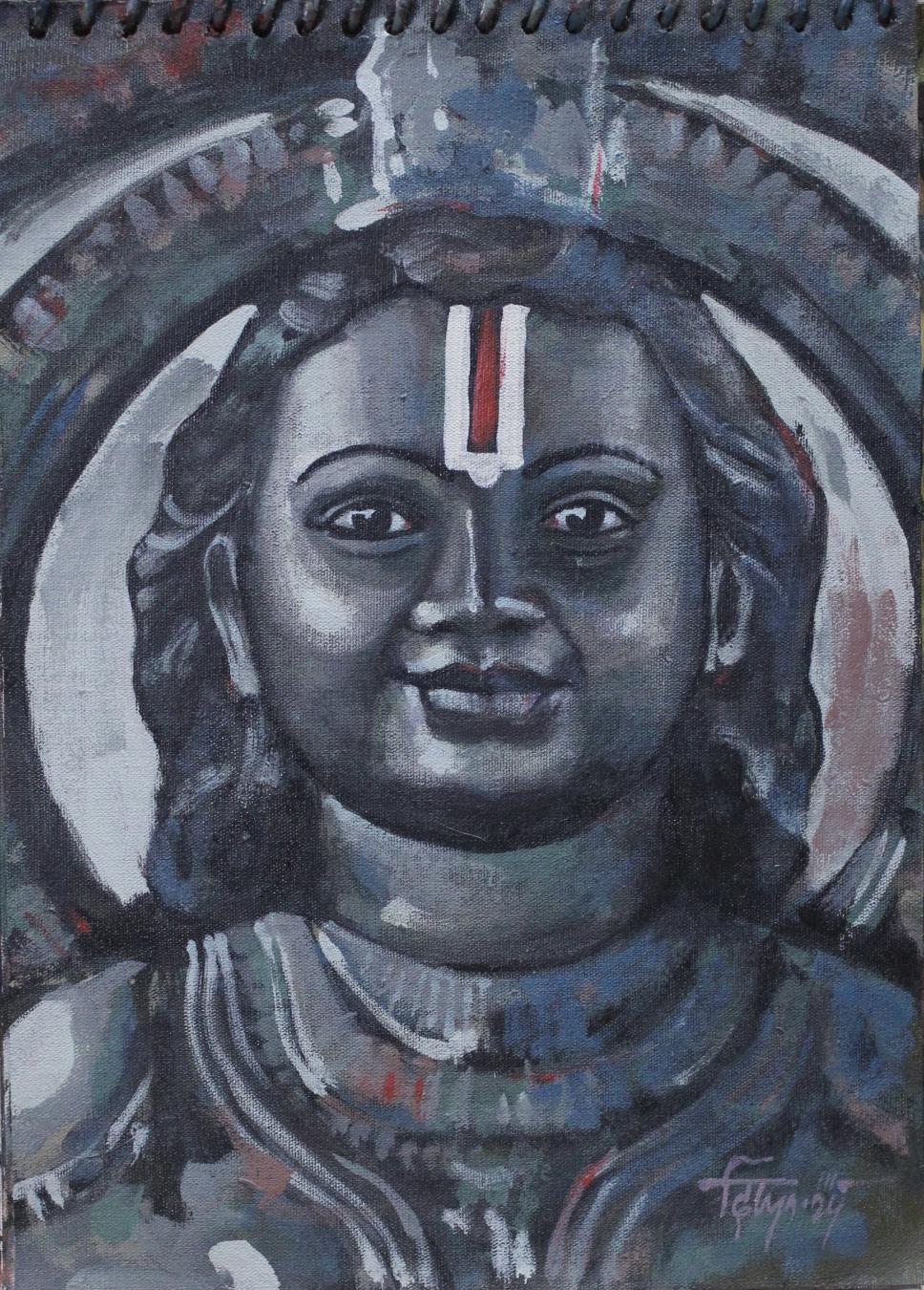 Ram Navami // Shree ram Lala // jay shree ram // acrylic painting # ...