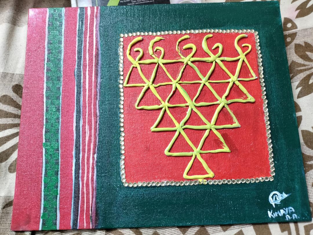 Symbol of Saraswati goddess created by Kimaya agaskar