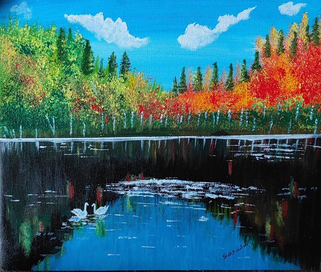 Landscape created by sukhada Kulkarni