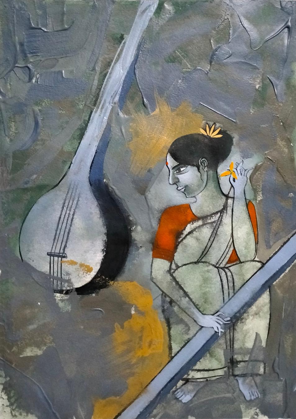 "Serenade of the Veena." created by Pavan gowda