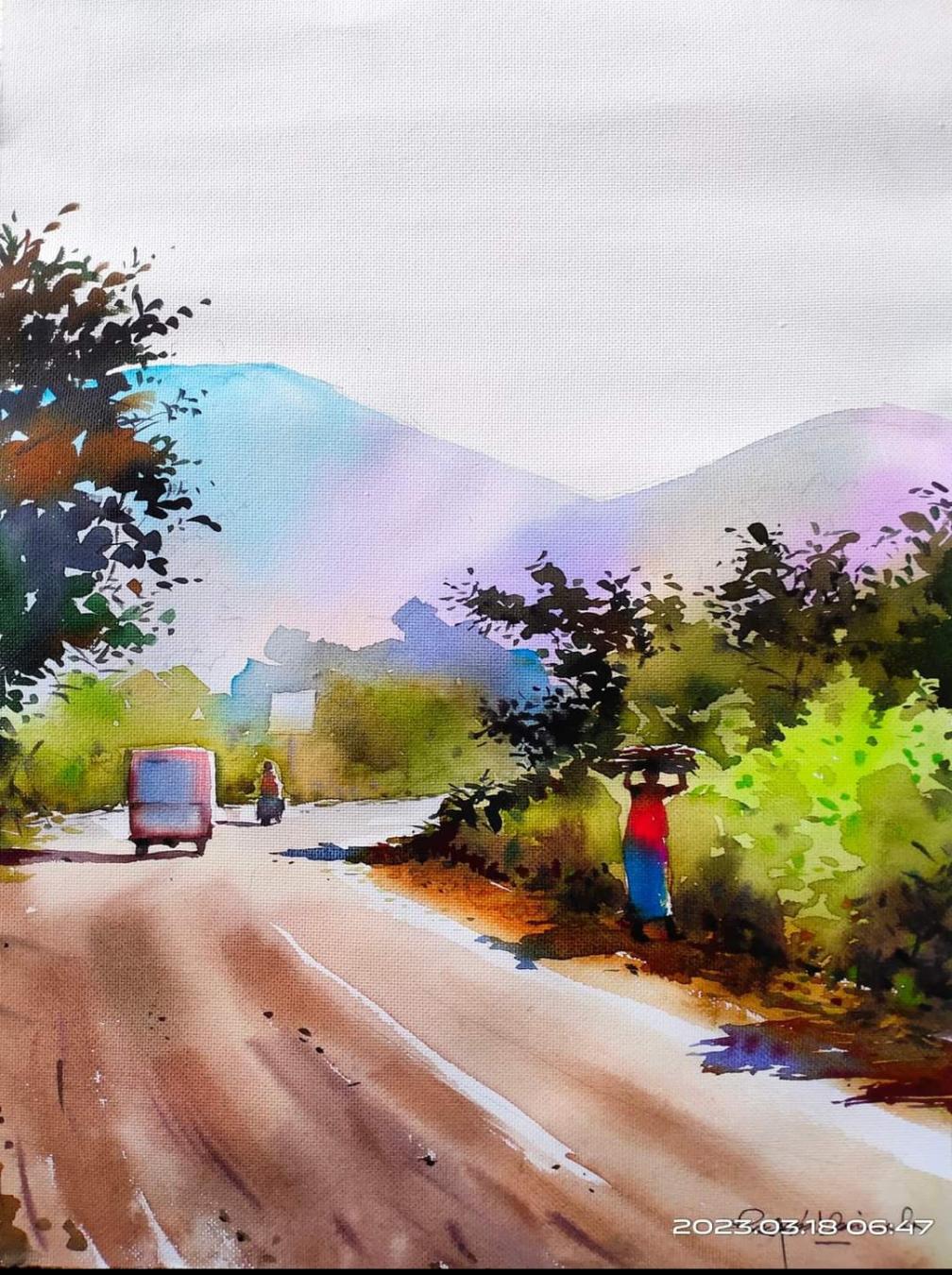 Road created by Rajesh Manimala