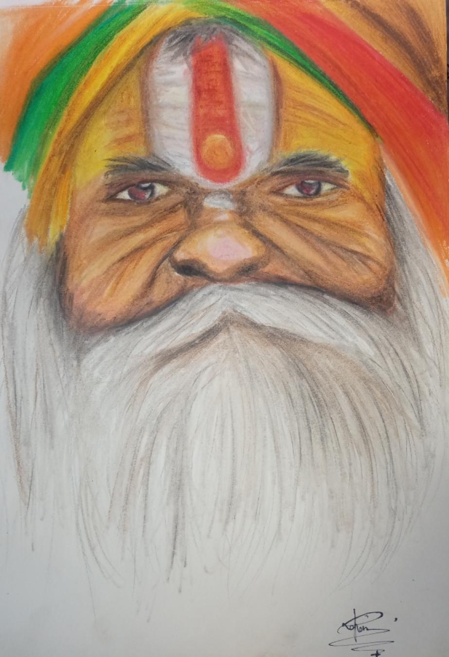 Hyper realistic drawing created by Rohan dabholkar