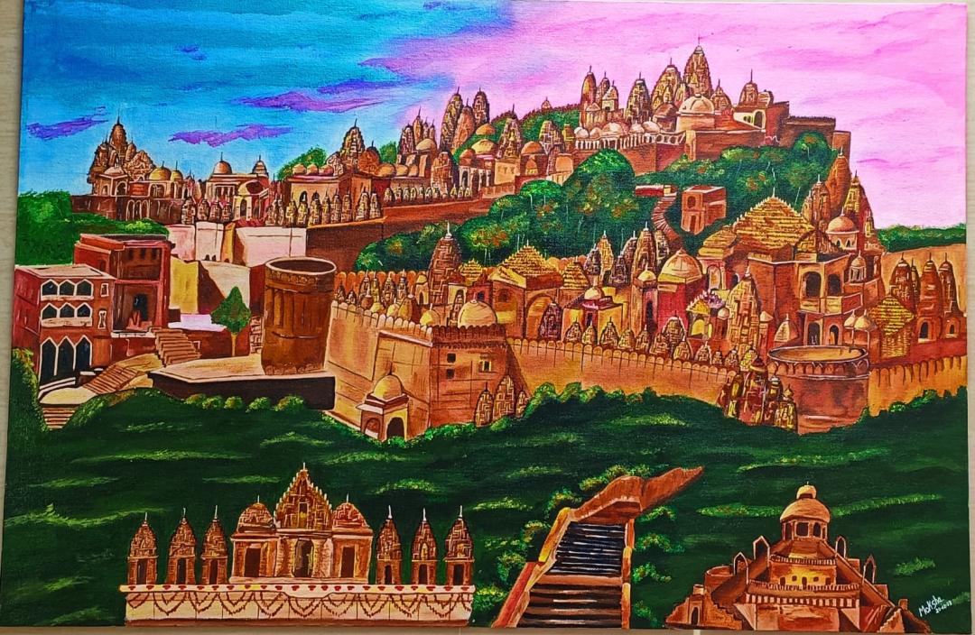 Traditional drawing created by Moksha Shah