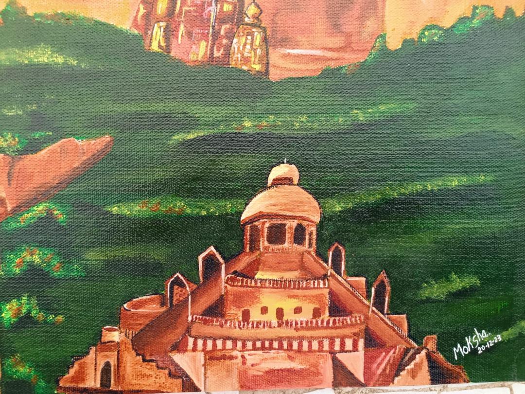 Traditional drawing created by Moksha Shah