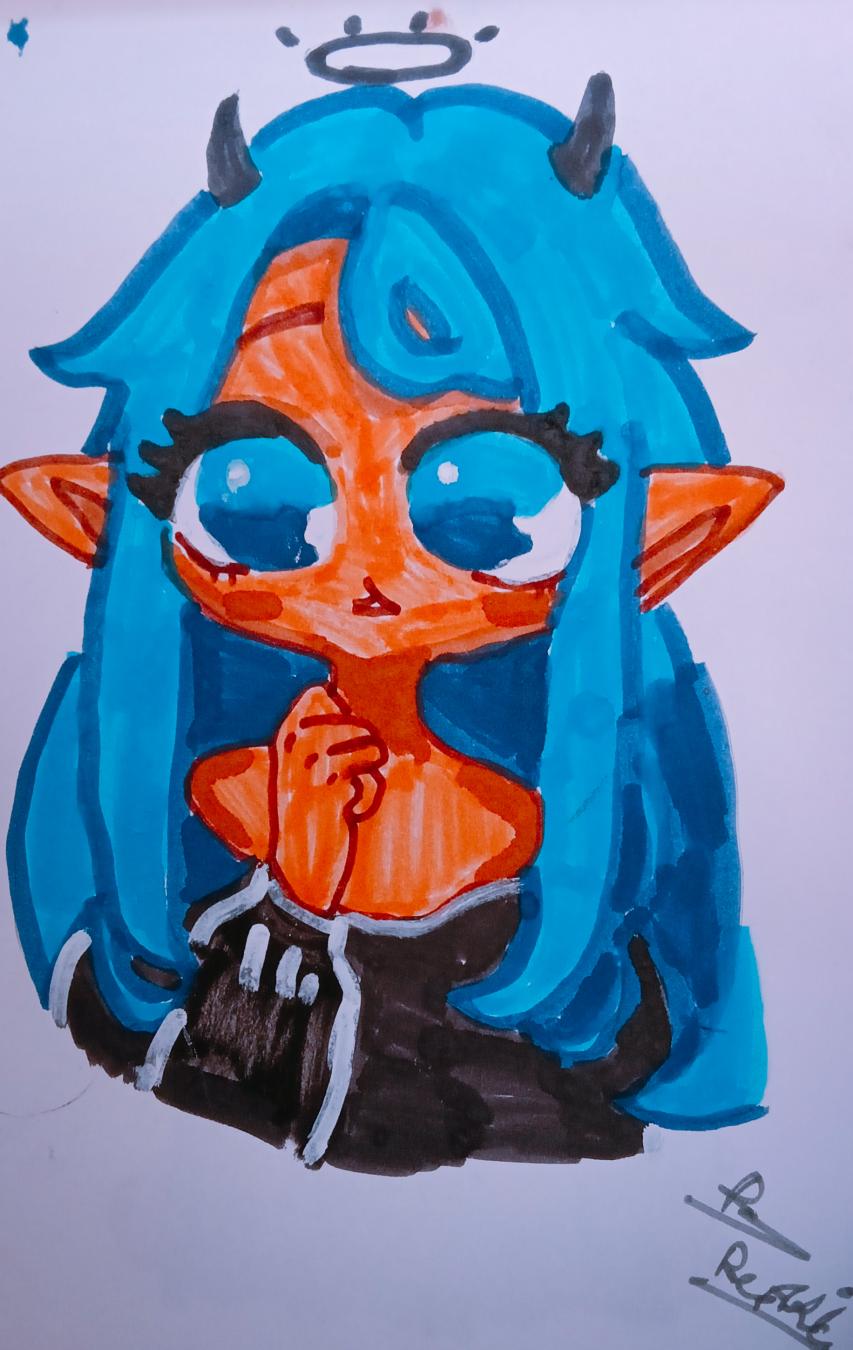 sad lil devil created by gwen stacy