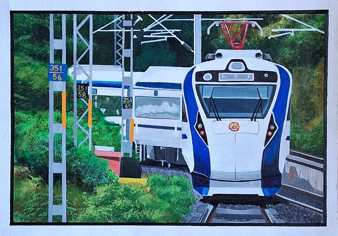 Vande Bharat express created by rahul shelar