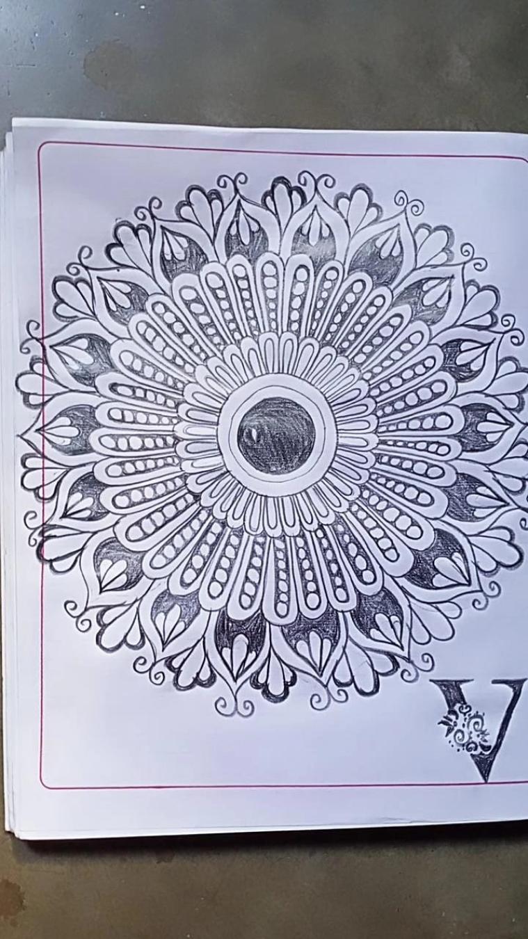 Mandala art created by Vinita singh
