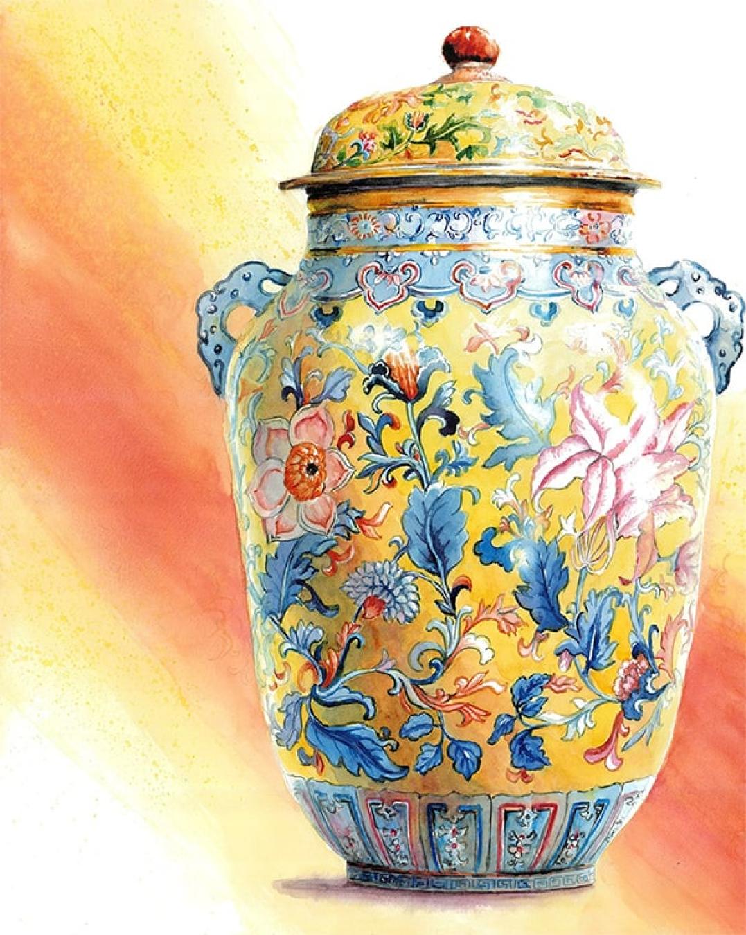 Chinese Vase created by Kanchan Mehendale