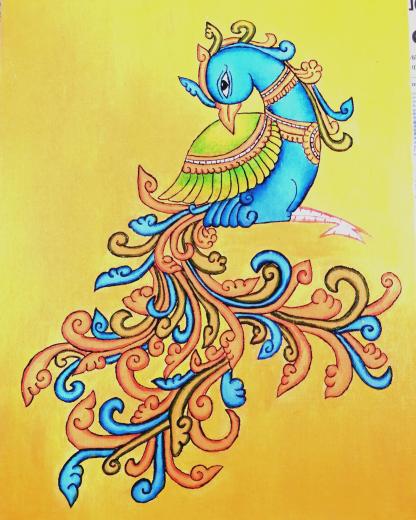 Mural painting created by Deepika Varma