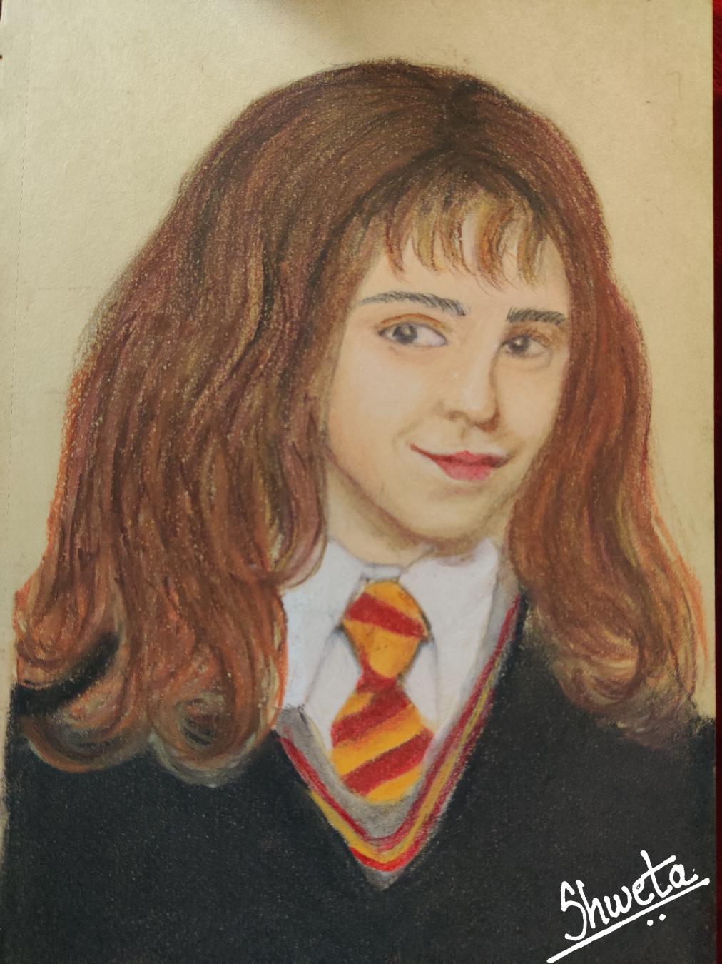 Soft pastel portrait created by Shweta Bhangale