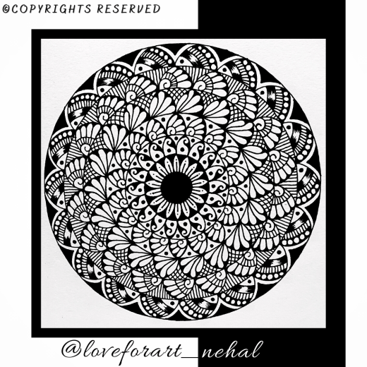 Mandala Artwork created by Nehal Sangoi