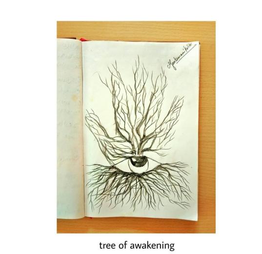 Tree of awakening created by Santumoni Kalita