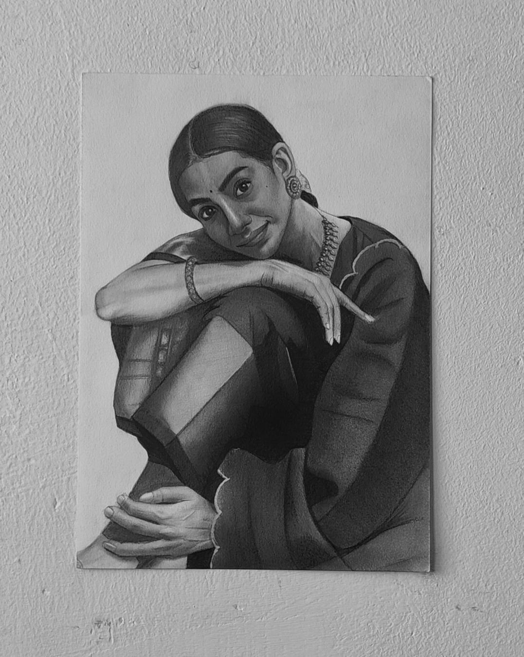 Graphite drawings created by Adishesh D