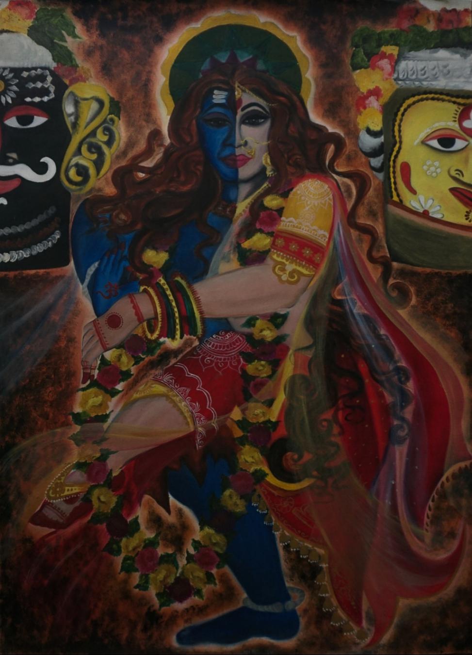 Ardhnarishwar created by Harshita Verma