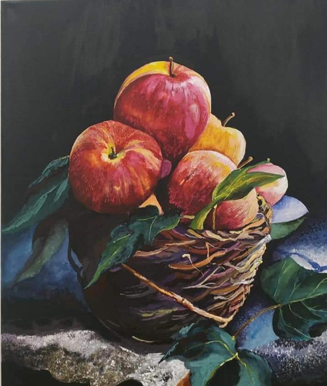 Apples in basket created by Joby kumar