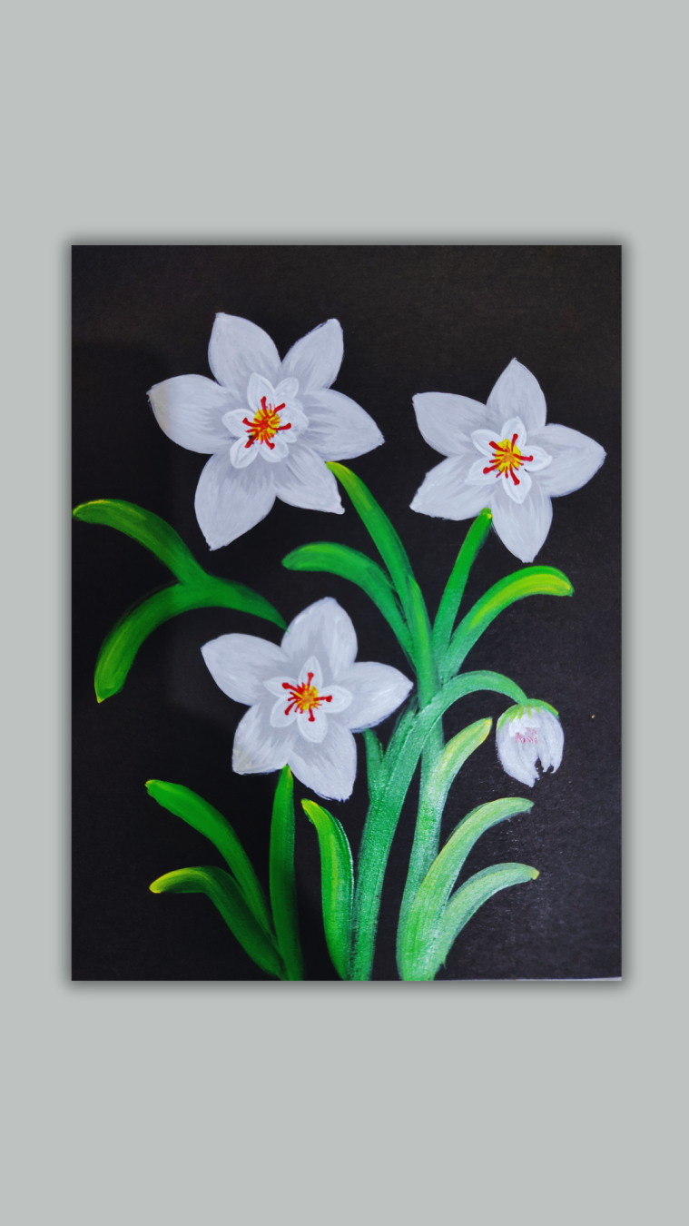 Flower Painting created by Sakshi Gupta
