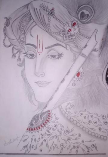 Pencil sketch created by Swati Singh