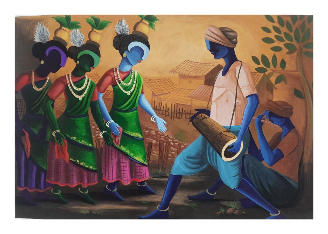 Tribal Dance pictorial created by zainab saifee