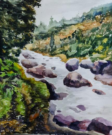 Rolling stones created by Dr. Jayati