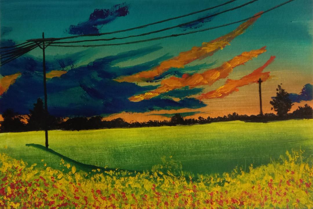 Sunset created by Vidyashree Balegar