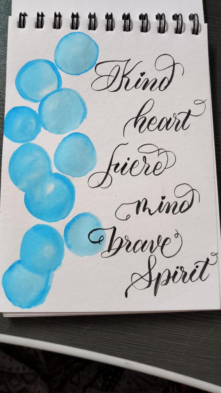 Calligraphy created by Amarjeet Kaur