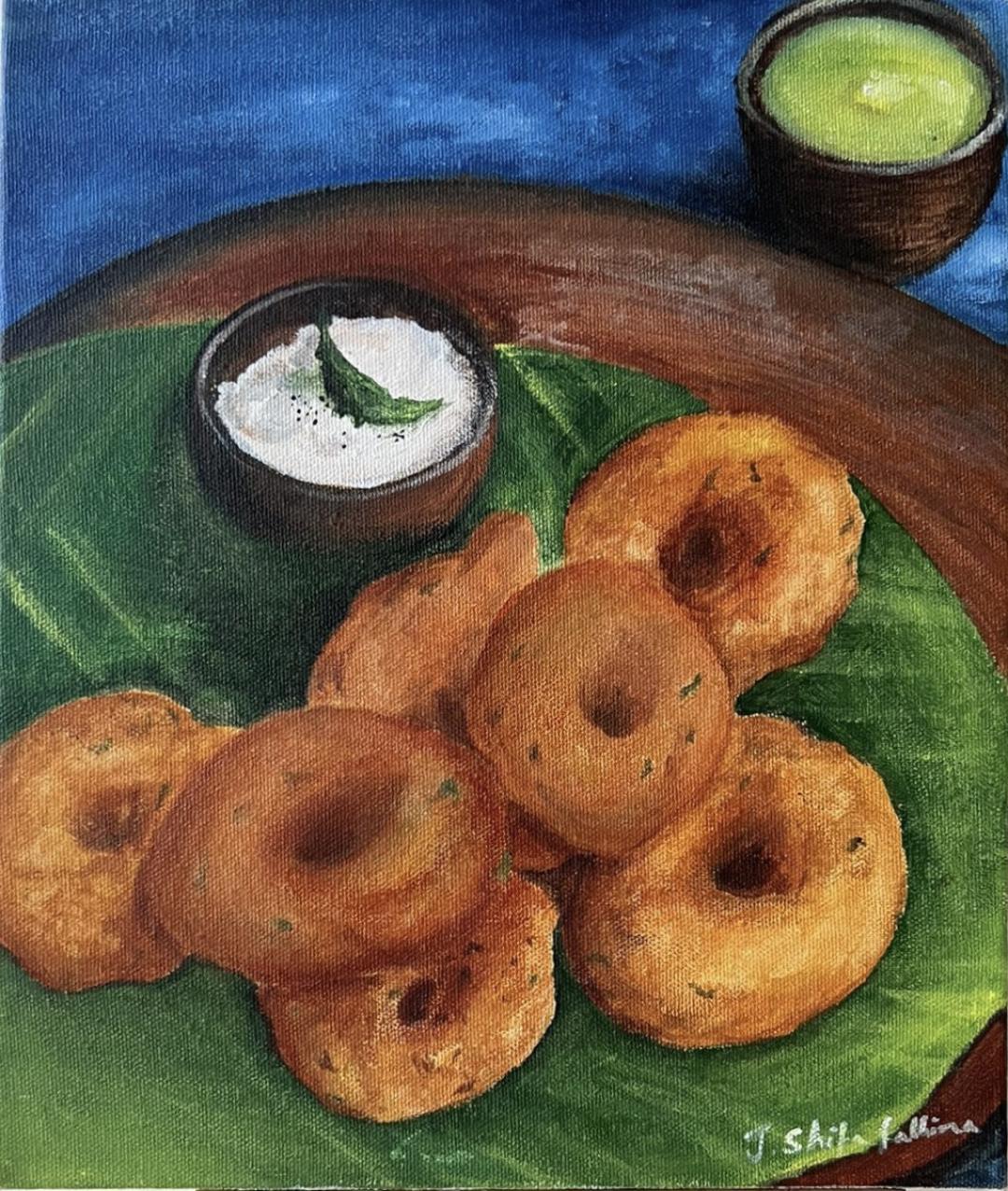 Vada and chutney created by Shifa Fathima