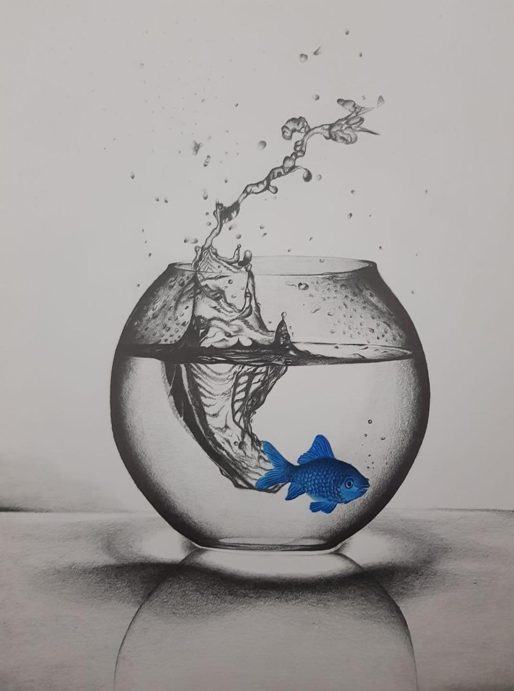 Fish pot created by Minal Sonani