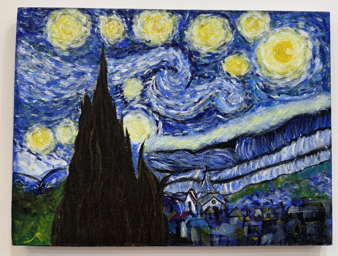 Starry night created by Mahin Ahmed