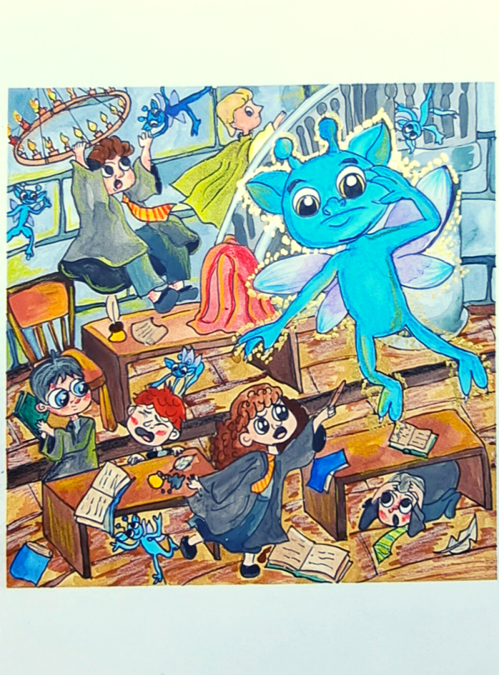 Harry Potter and the chamber of secrets pixies created by Sucheta dhawan