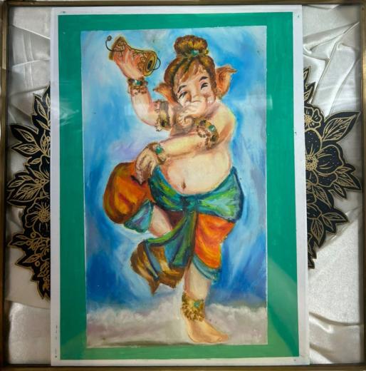 Oil pastels Drawings created by Sucheta dhawan