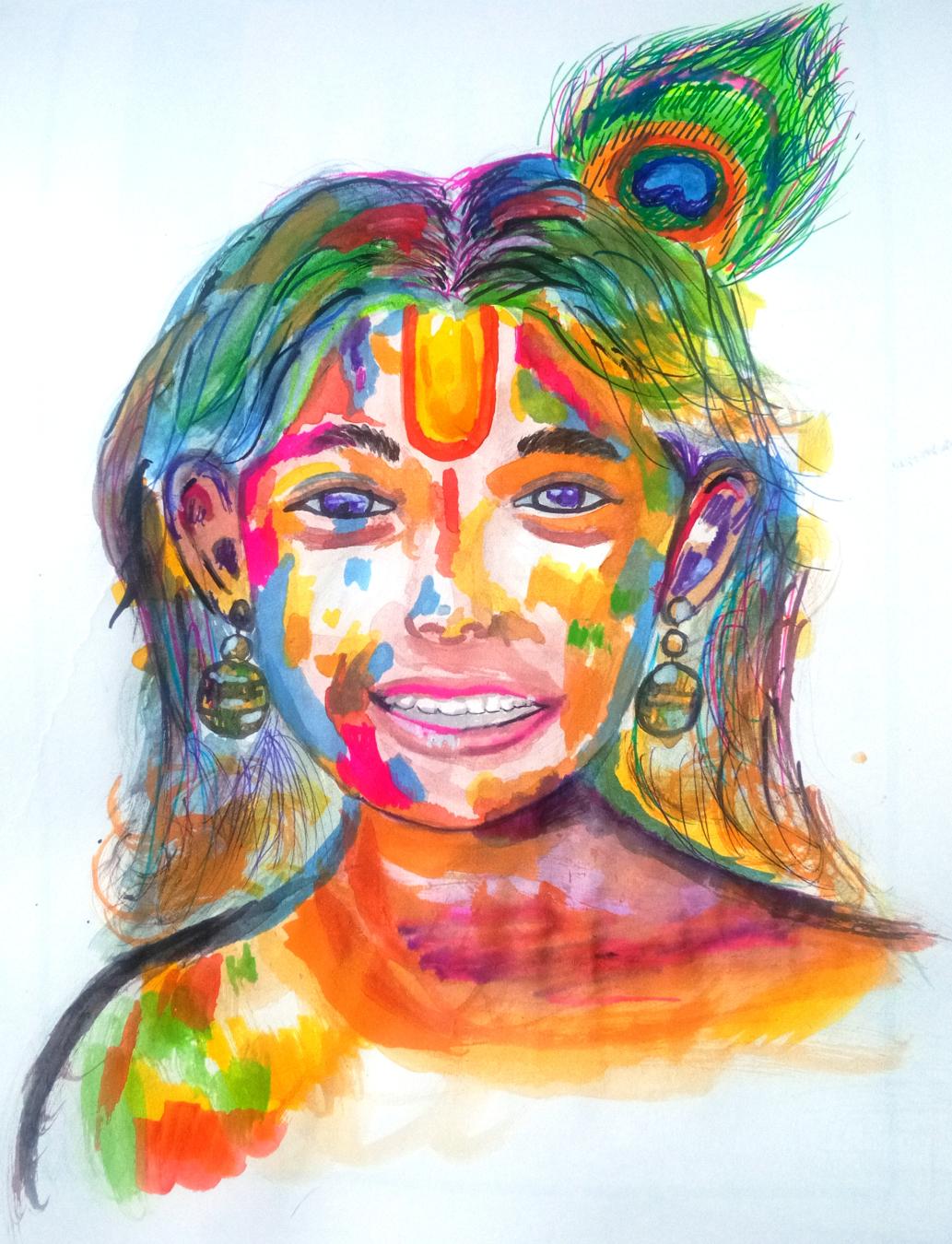 Painting created by Mehak Mahi