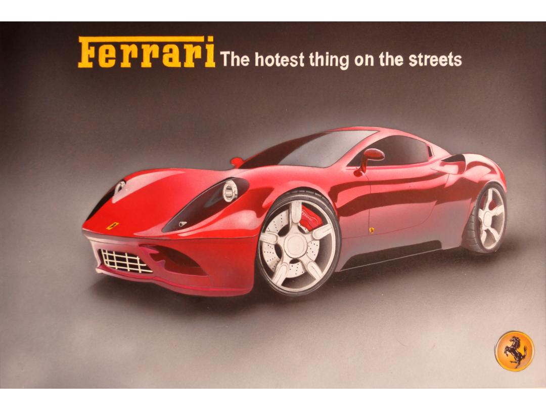 ferrari Advertising created by Manpreet Singh