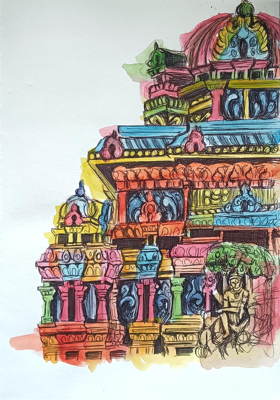 Temple created by Aswathi