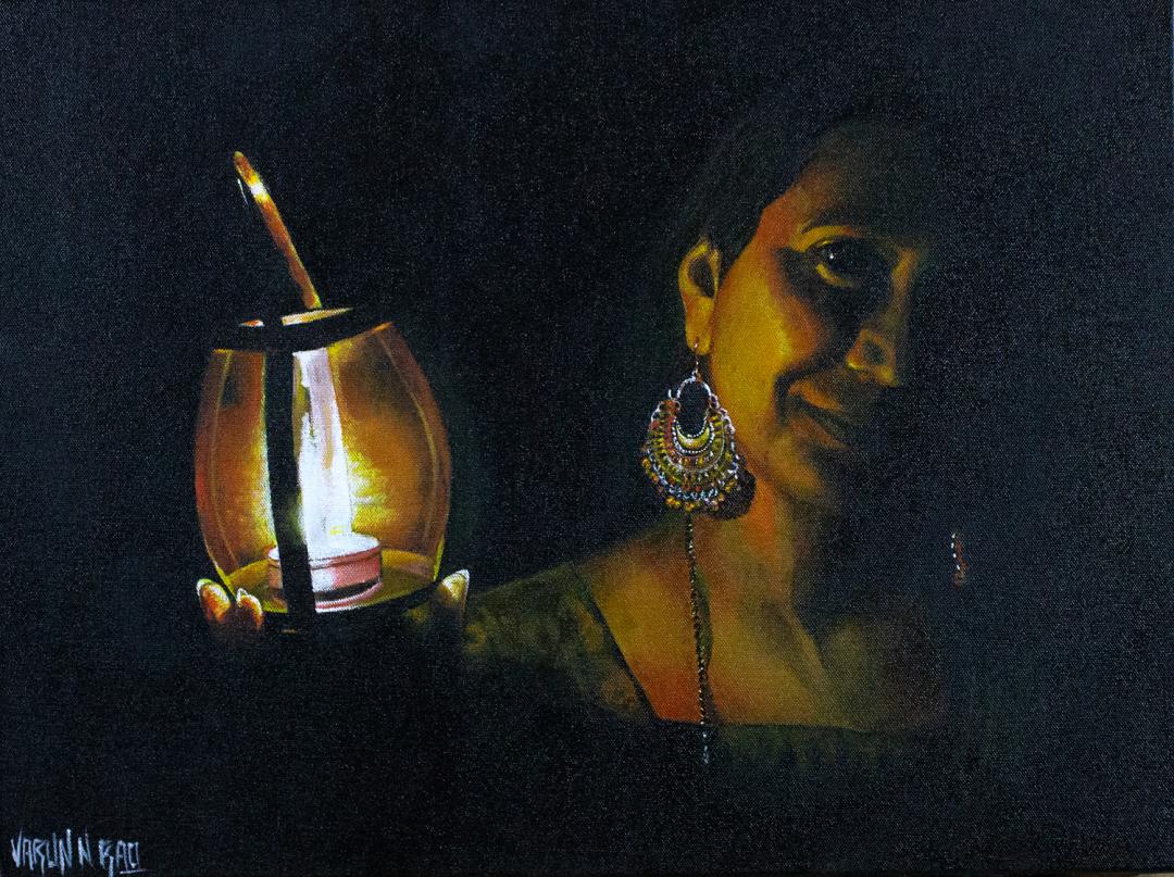 Girl with a Lantern created by Varun Rao