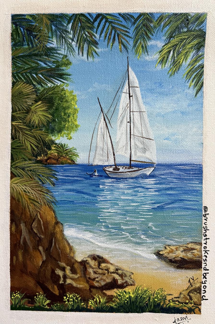 Ocean blues created by Janvi Venkat