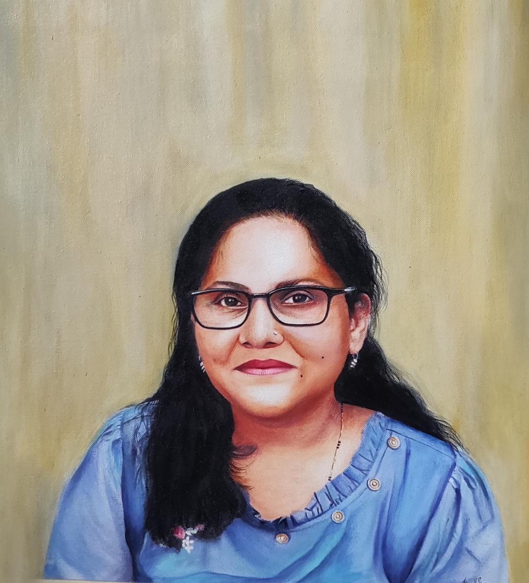 Kingfisher bird , portraits , family portrait created by Komal Sharma