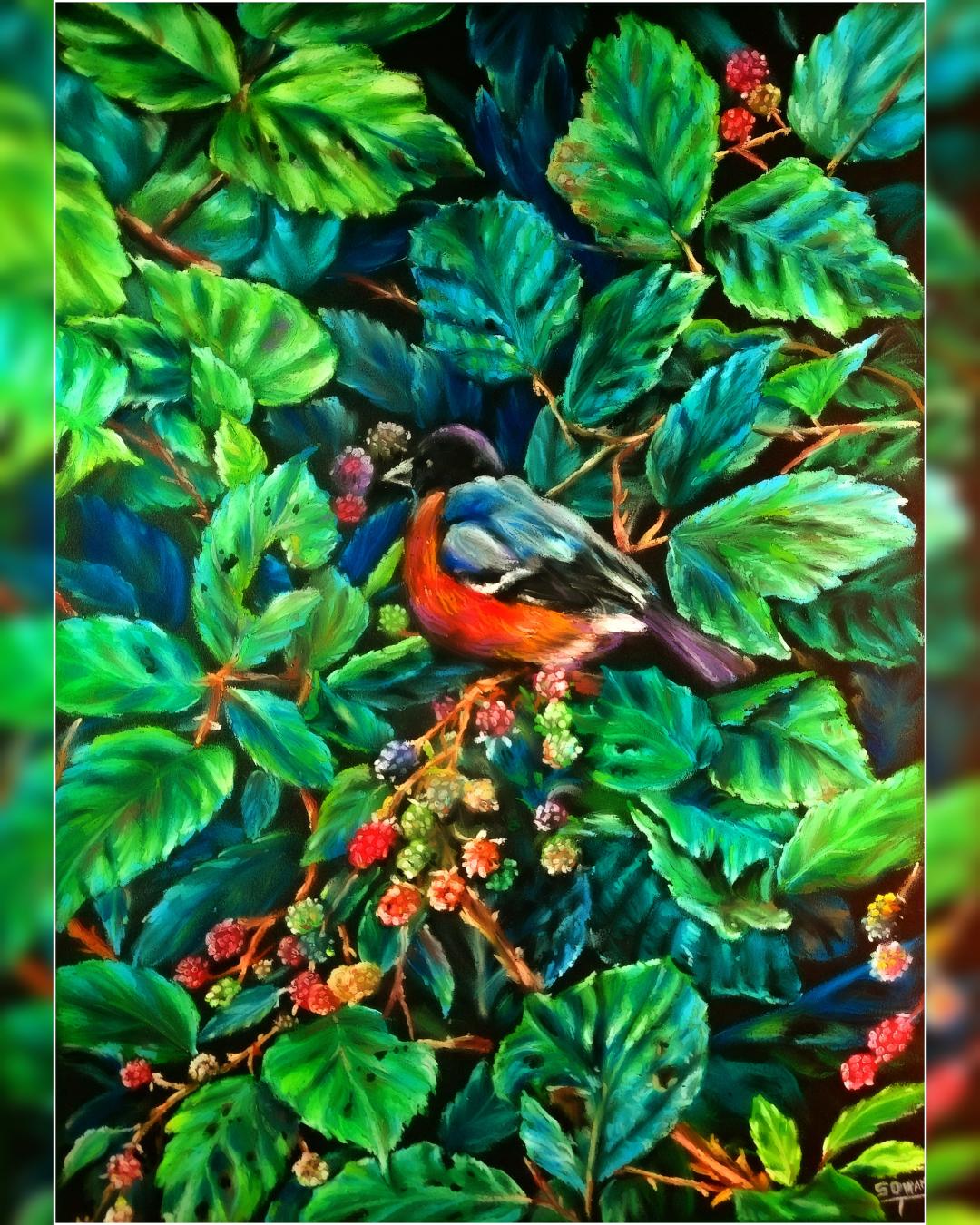 Raspberry Thief created by Dr Soham