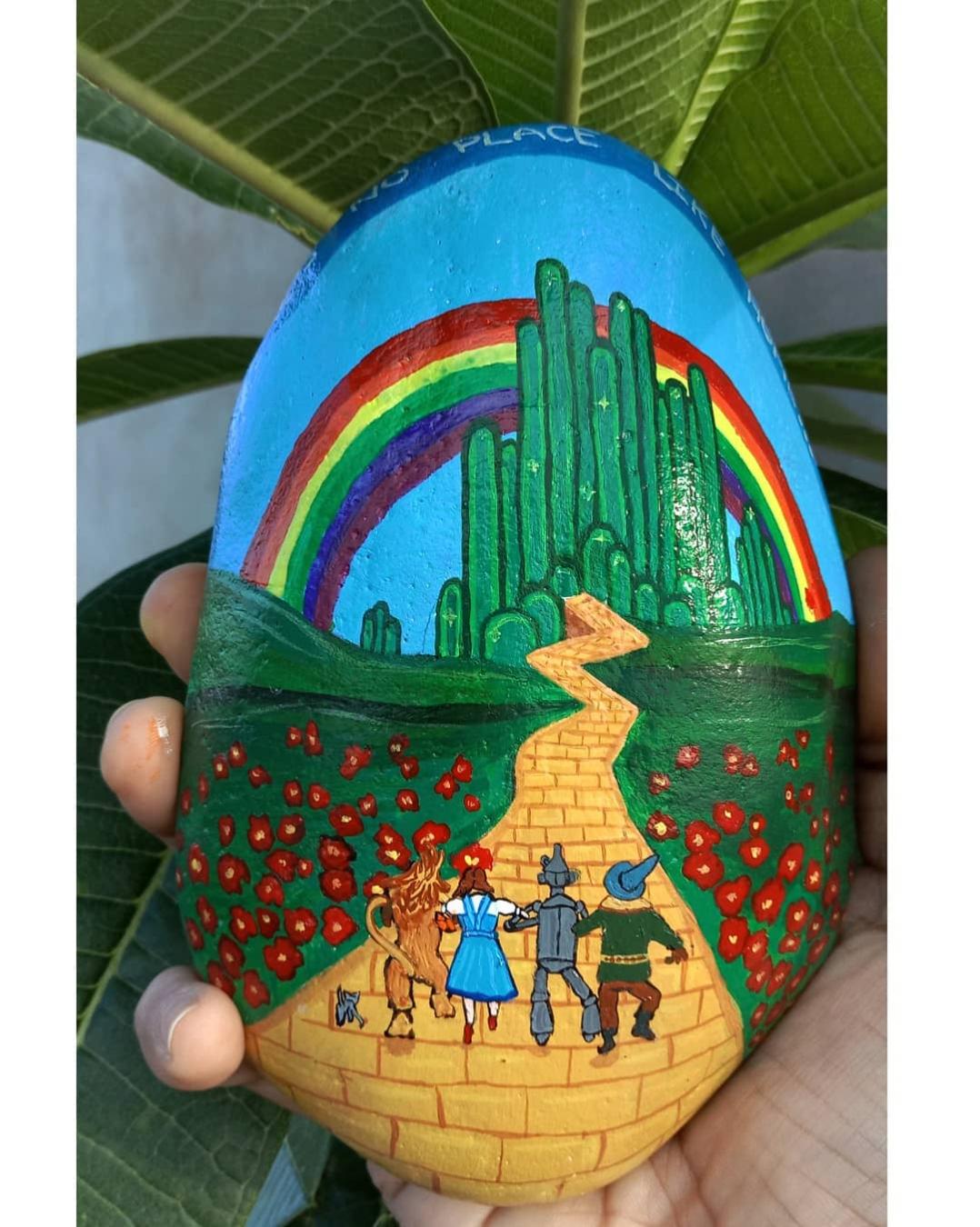 Stone painting created by Garima Pathak