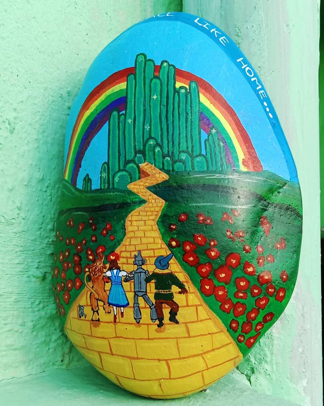 Stone painting created by Garima Pathak