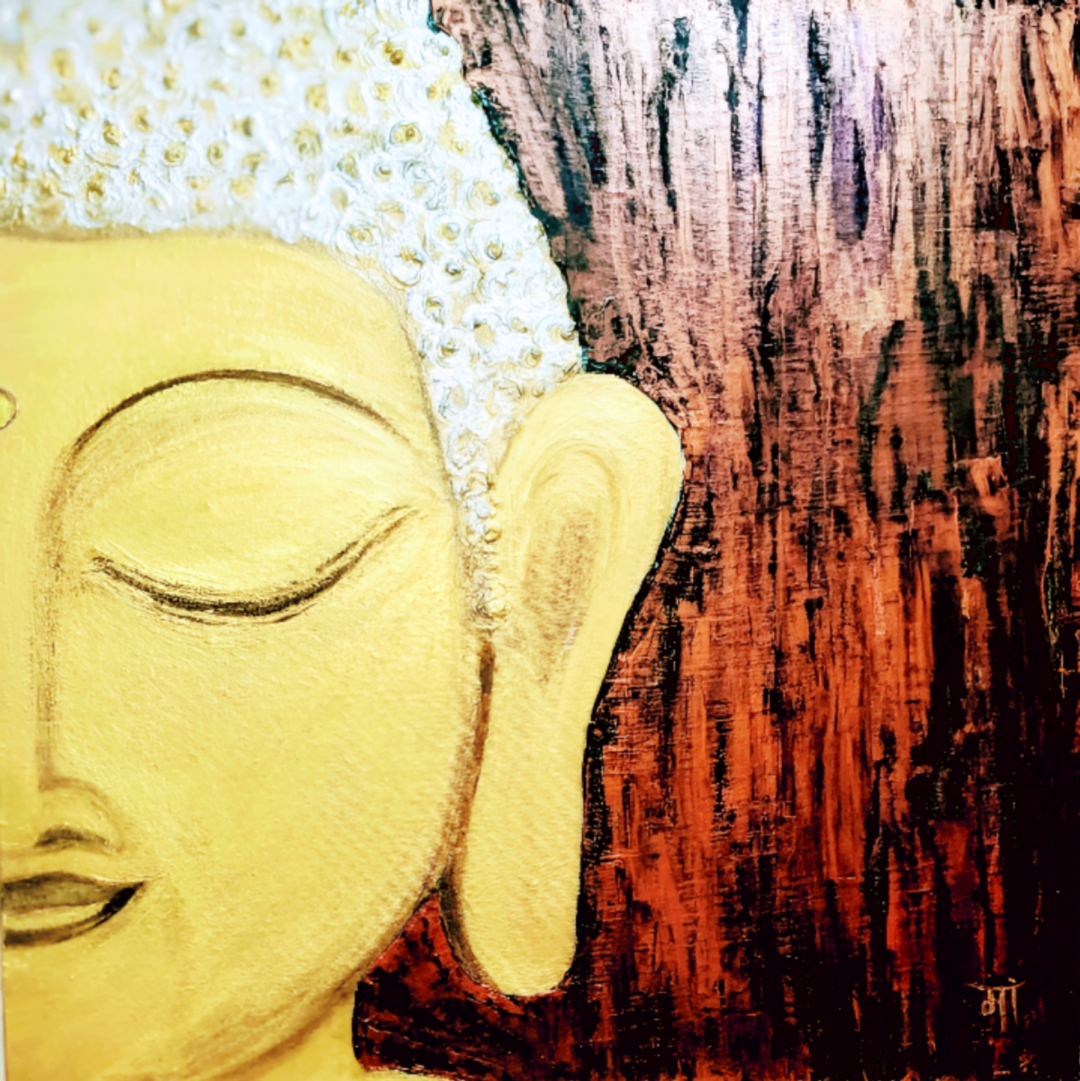 Meditating Buddha created by Simran labana