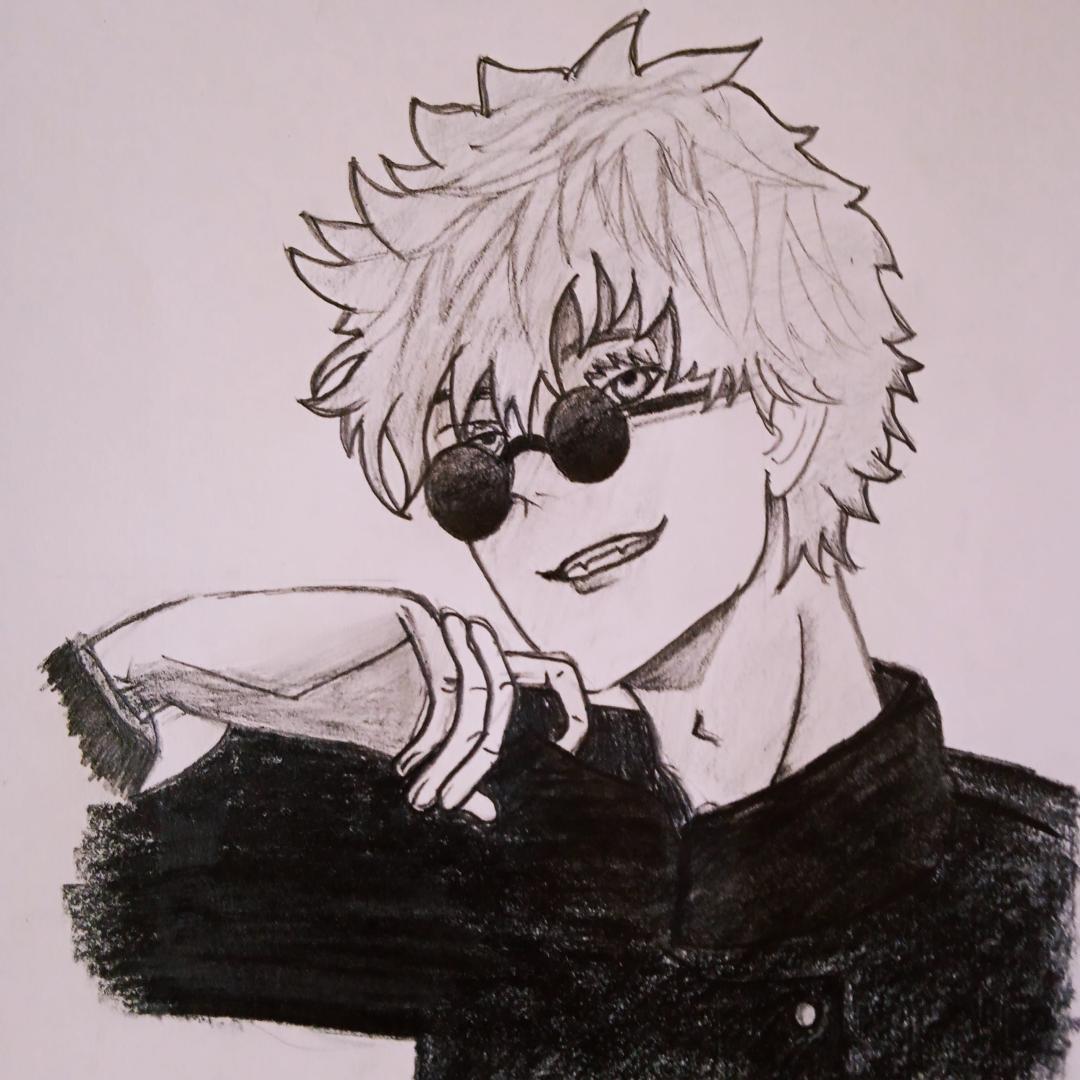 Gojo Satoru Sketch created by Ali Ahmed
