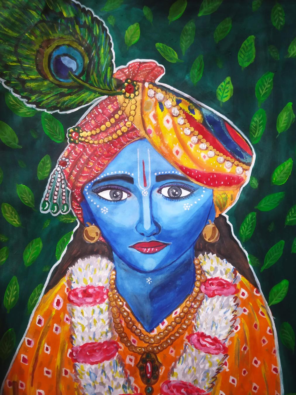 Painting on A3 size sheet created by Pooja goyal