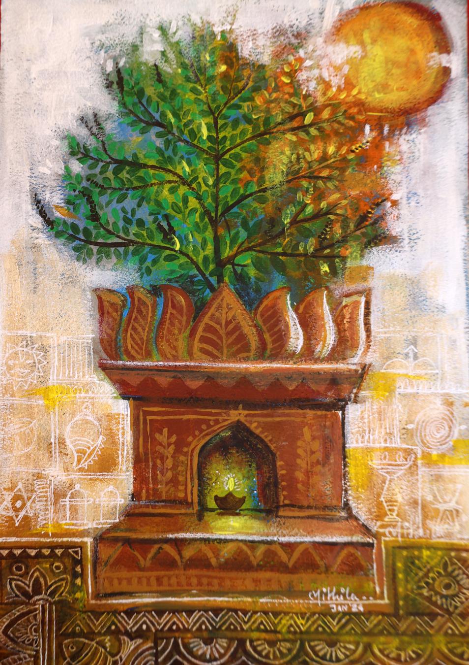 Tulsi Vrindavan created by Mithila upadhye