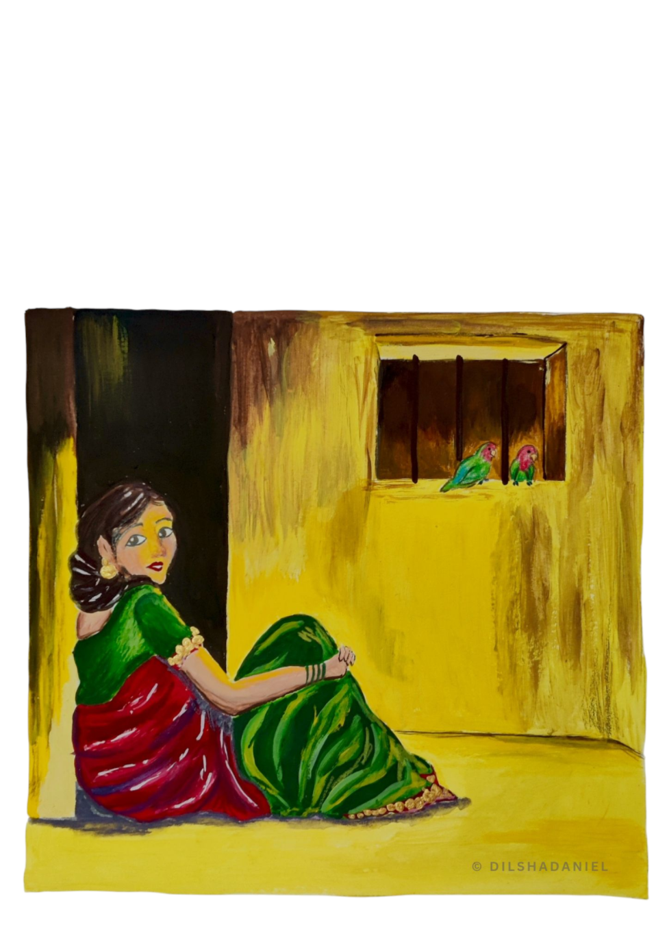 Potrait sketch created by Dilsha Daniel