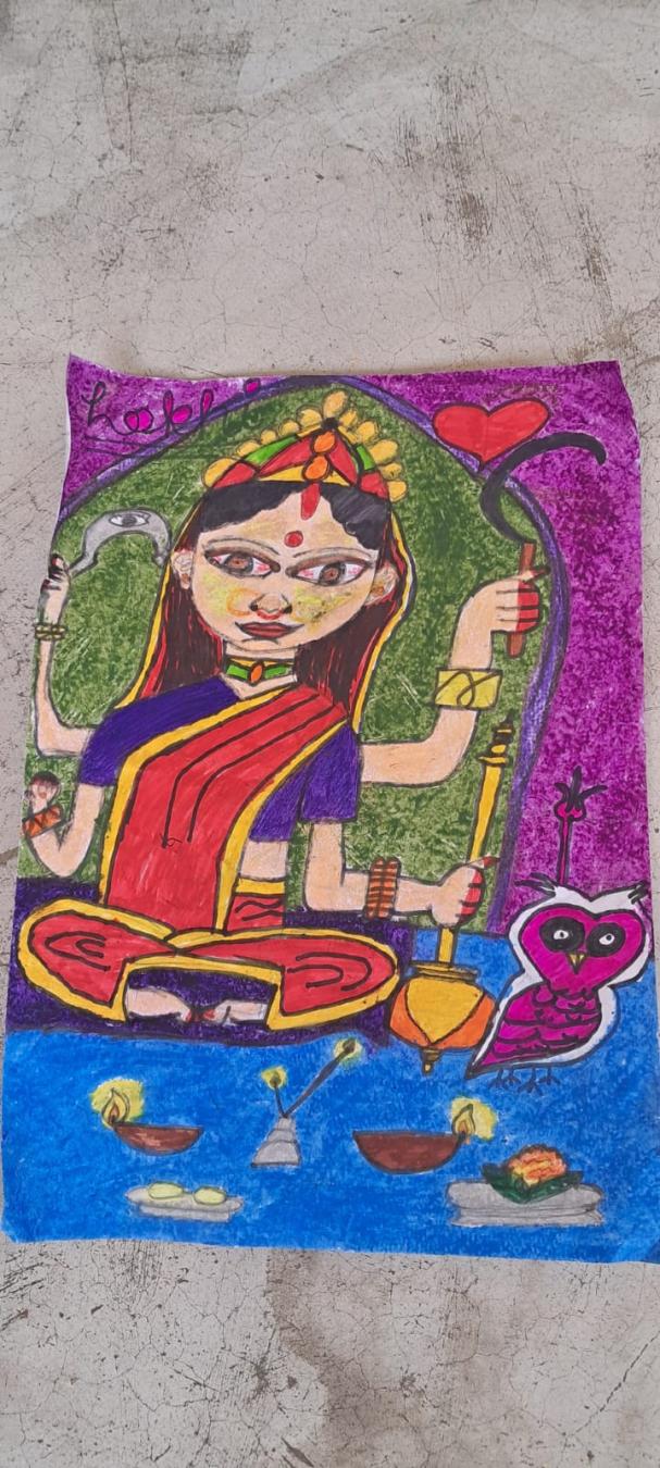 Goddess Laxmi created by Debraj Das