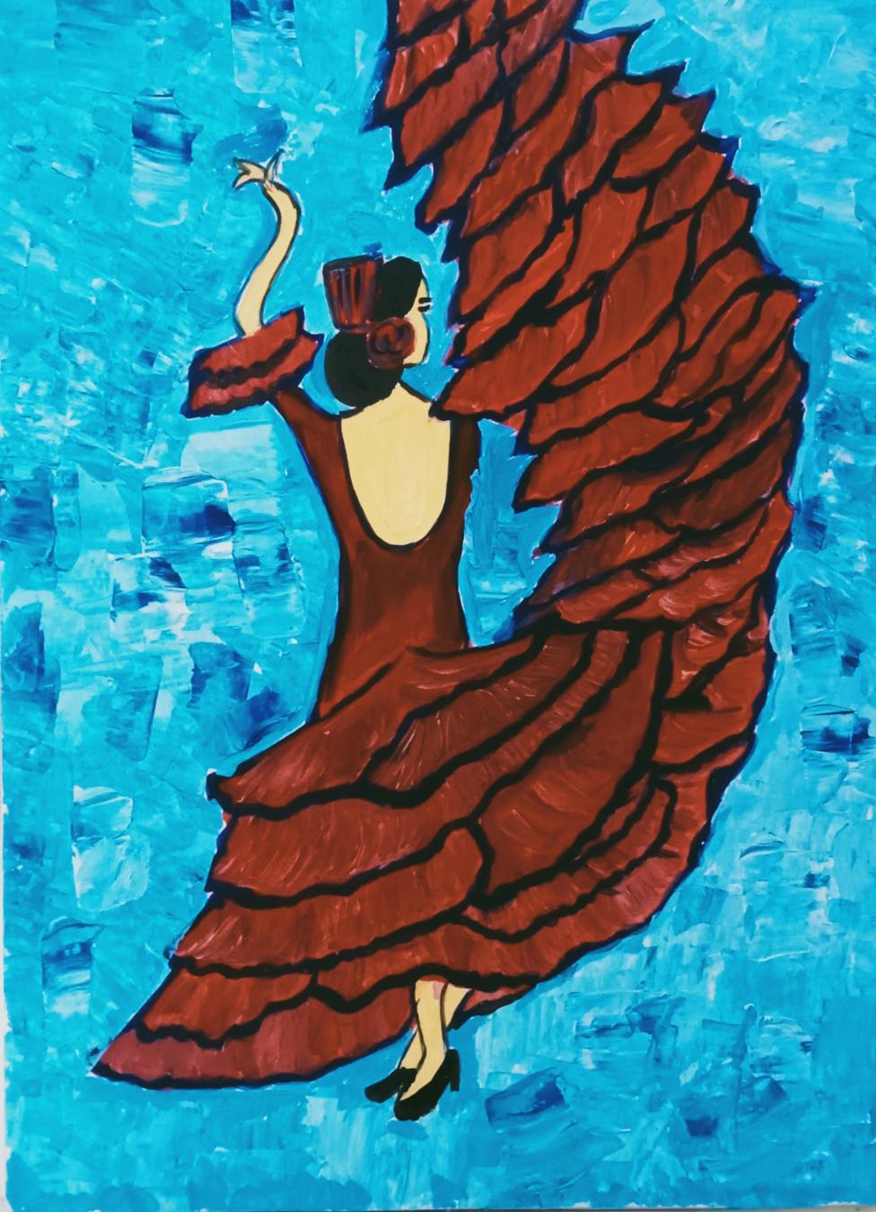 Flamenco dance created by shoma ghosh