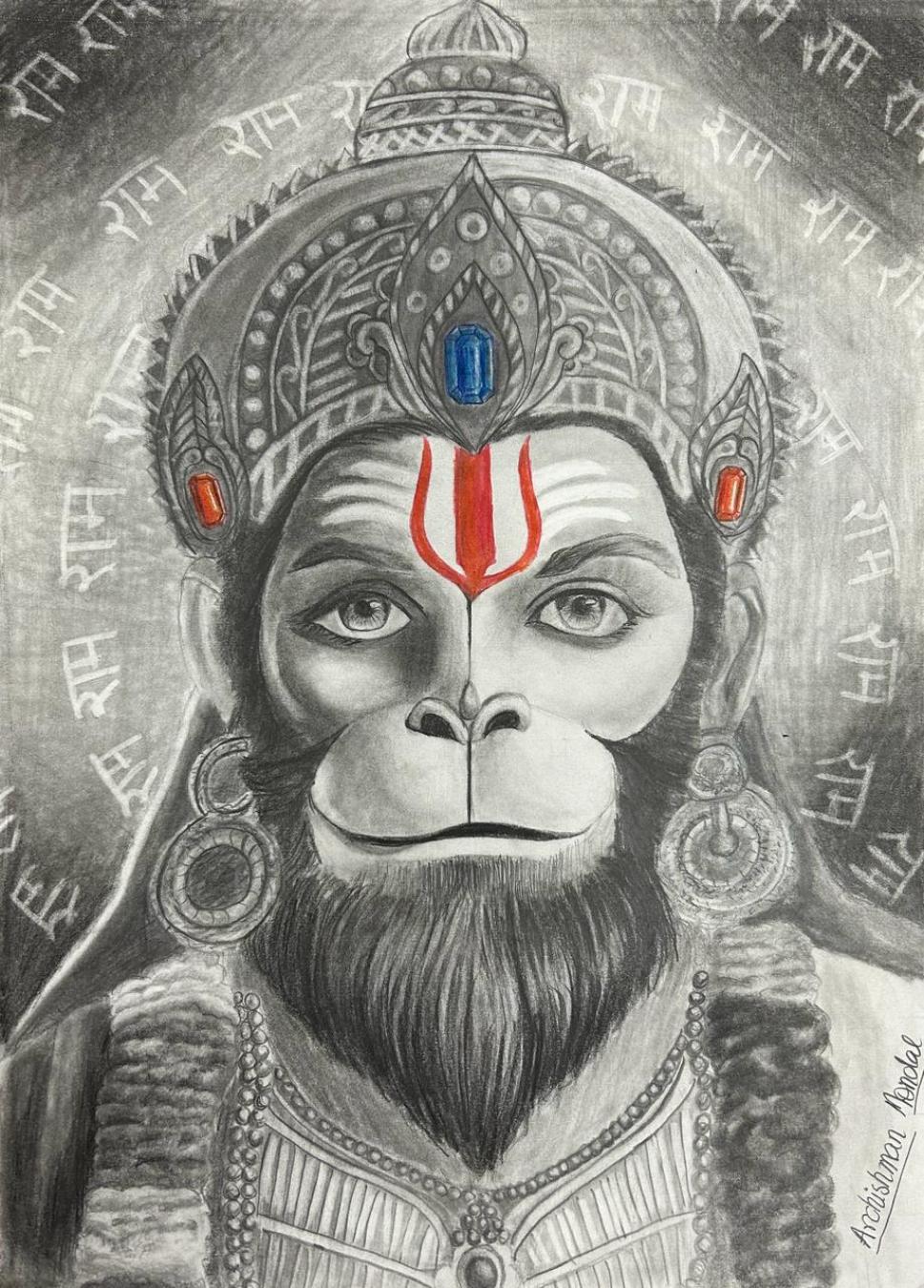 Hanuman Jayanti special created by Archishman Mondal