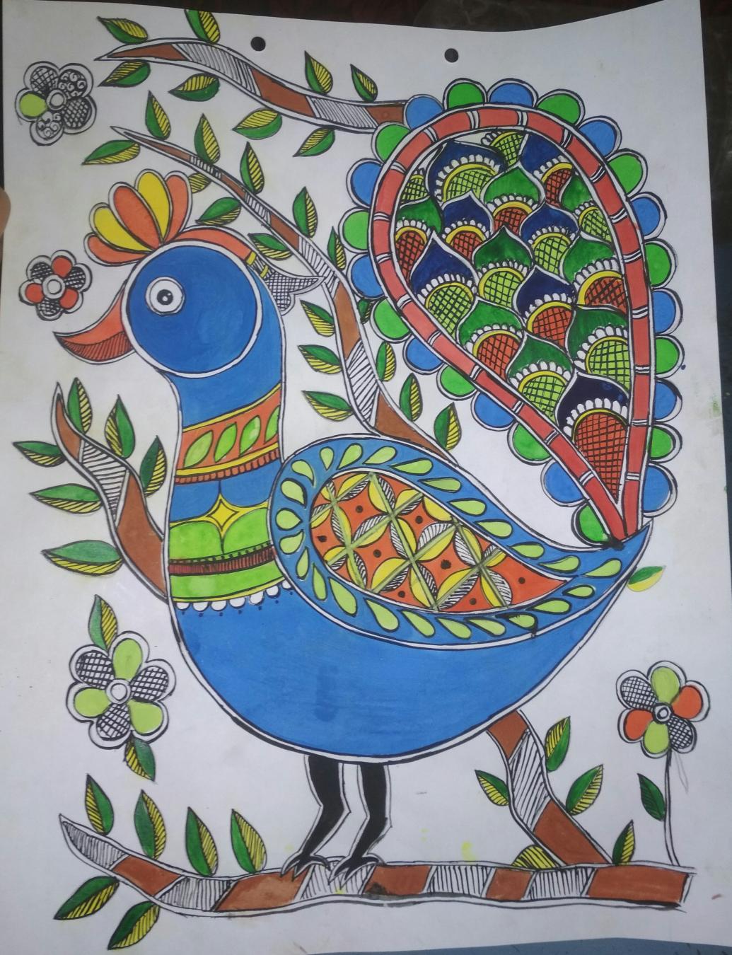 Kalamkari painting , madhubani painting ,sketching, watercolor painting ...