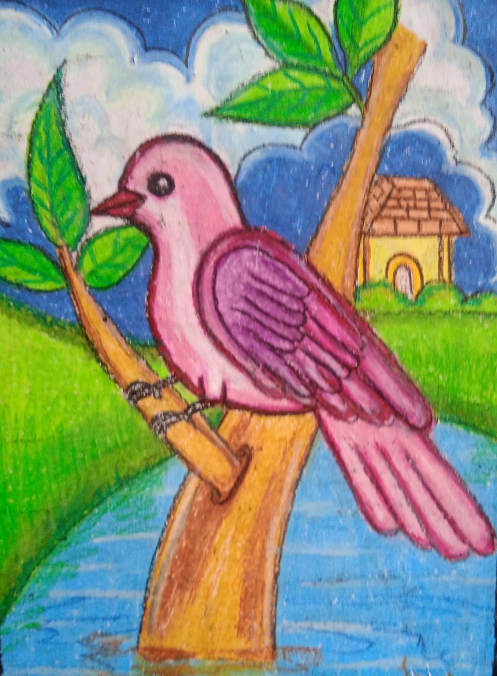 Free hand work created by Thenmozhi